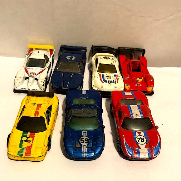 Toys | Hot Wheels Set Of 7 Race Cars | Poshmark